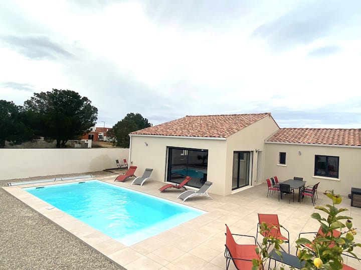 Villa Avec Piscine Et Terrain De Pétanque - Sérignan