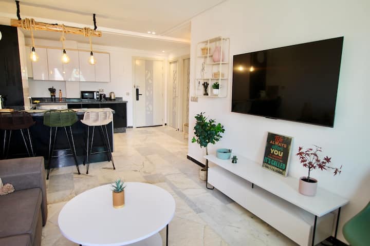 Magnifique Apt Centre Ville Terrasse 1ch/2p P020 - Marrakesch