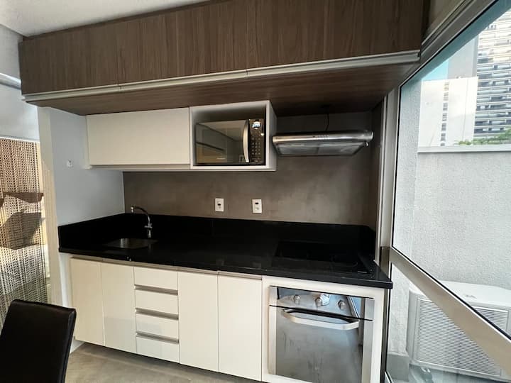 Lindo Studio Garden Mobiliado Nksp - Liberdade