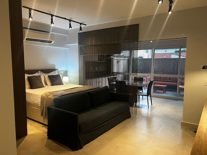 Lindo Studio Garden Mobiliado Nksp - Liberdade