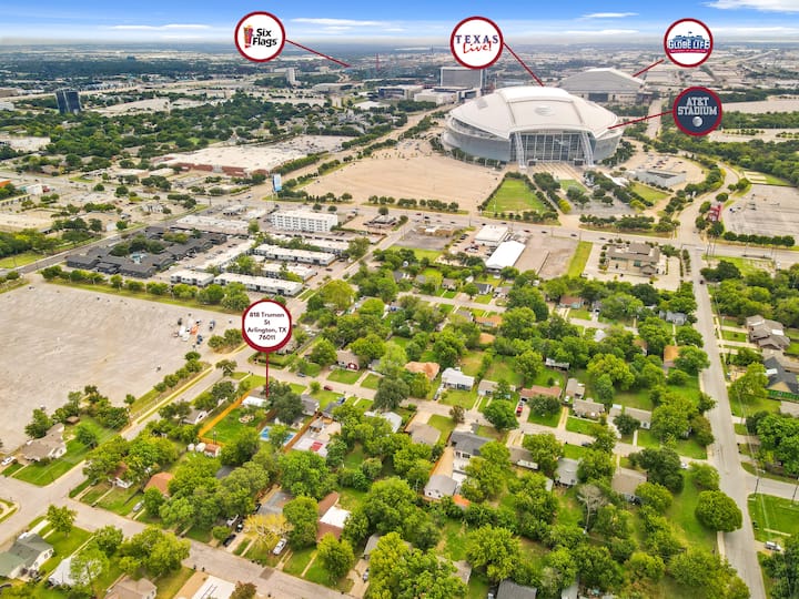 Arlington Retreat: Walk To At&tstadium + Globelife - Arlington