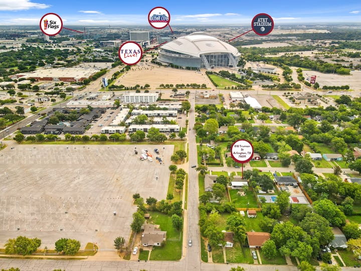 Arlington Retreat: Walk To At&tstadium + Globelife - Arlington, TX