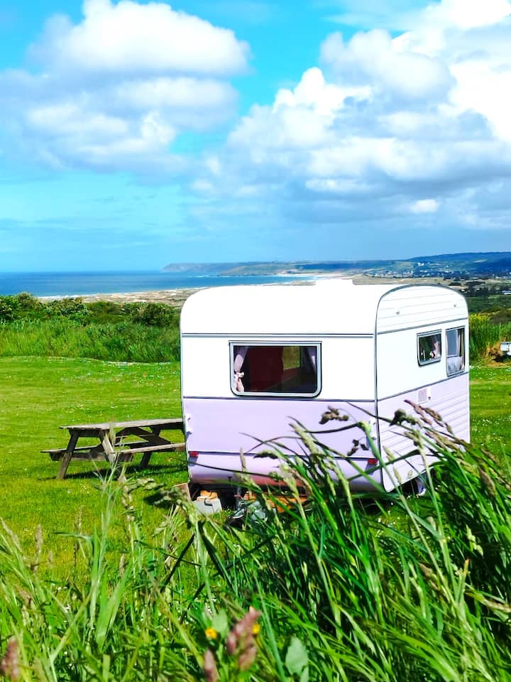 Caravane Vintage - La Carmen Avec Vue Mer - Barneville-Carteret