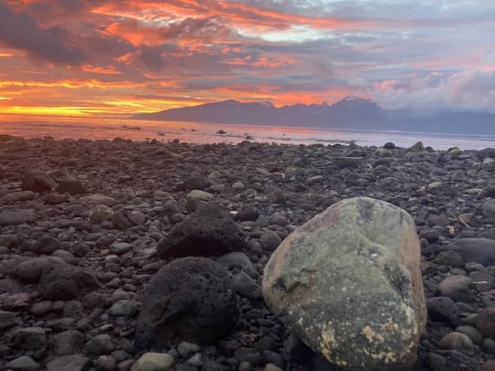 Maison Bord De Rivière Puis Mer - Tahiti