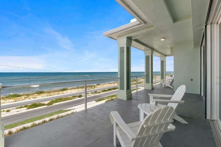 Ocean Front Home In Flagler Beach! Dog Friendly! - Flagler Beach