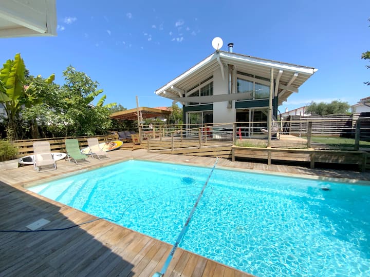 Villa 10 Pers Avec Piscine Et Jacuzzi - Seignosse