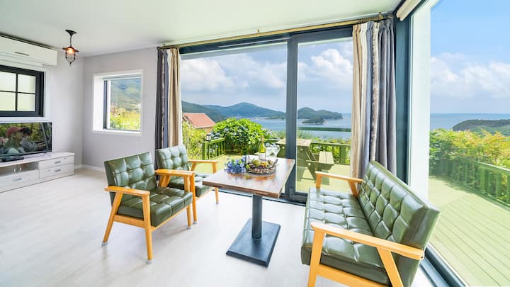 금빛하우스-(개별테라스/스파룸/오션뷰) - Geoje-si