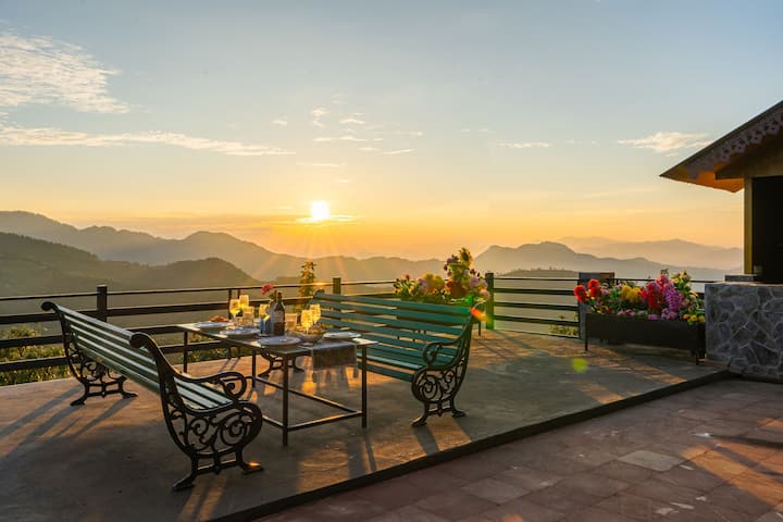 Lush @ Chalet Rushli W/ Views & Bbq - Kanatal