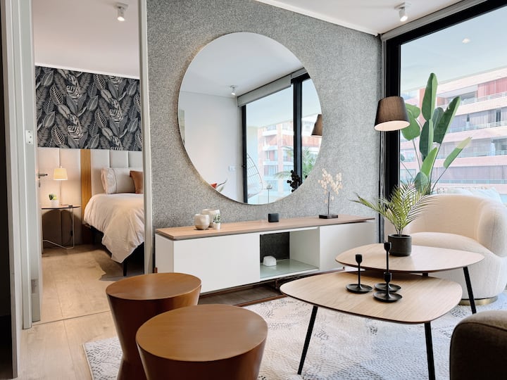 2bd/2ba Totalmente Equipado, Tranquilo Y Seguro - Santiago