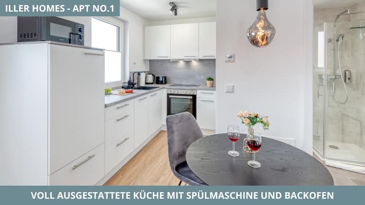 Iller Homes Apt.1, Für 1-2 Pers.,balkon, Parken - Illertissen