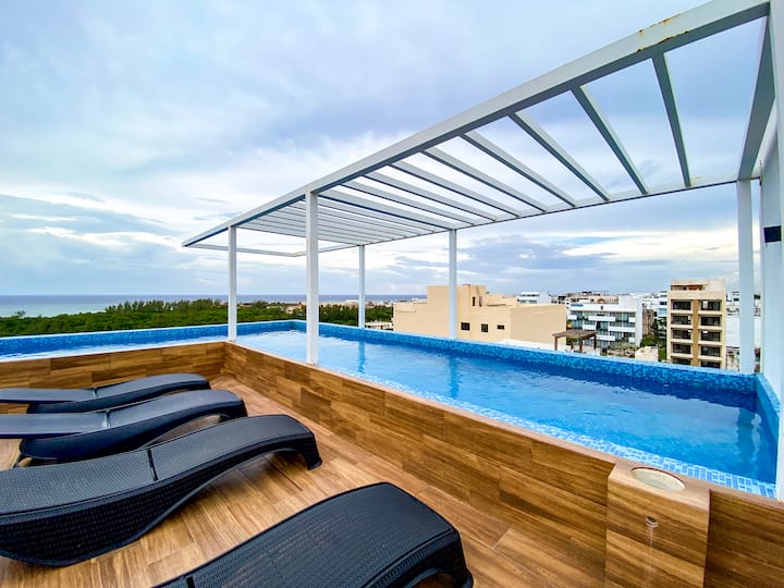 Best Studio At 5th Ave W/pool+gym Steps To Beach - Playa del Carmen