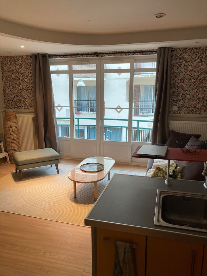 T2+ Cabine 60m², Centre/plage - Camiers
