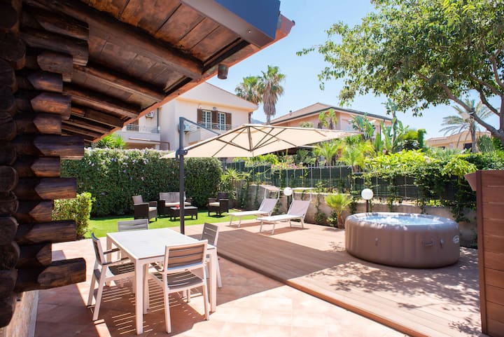 Chalet Seaview Con Vasca Idromassaggio E Giardino - Carini