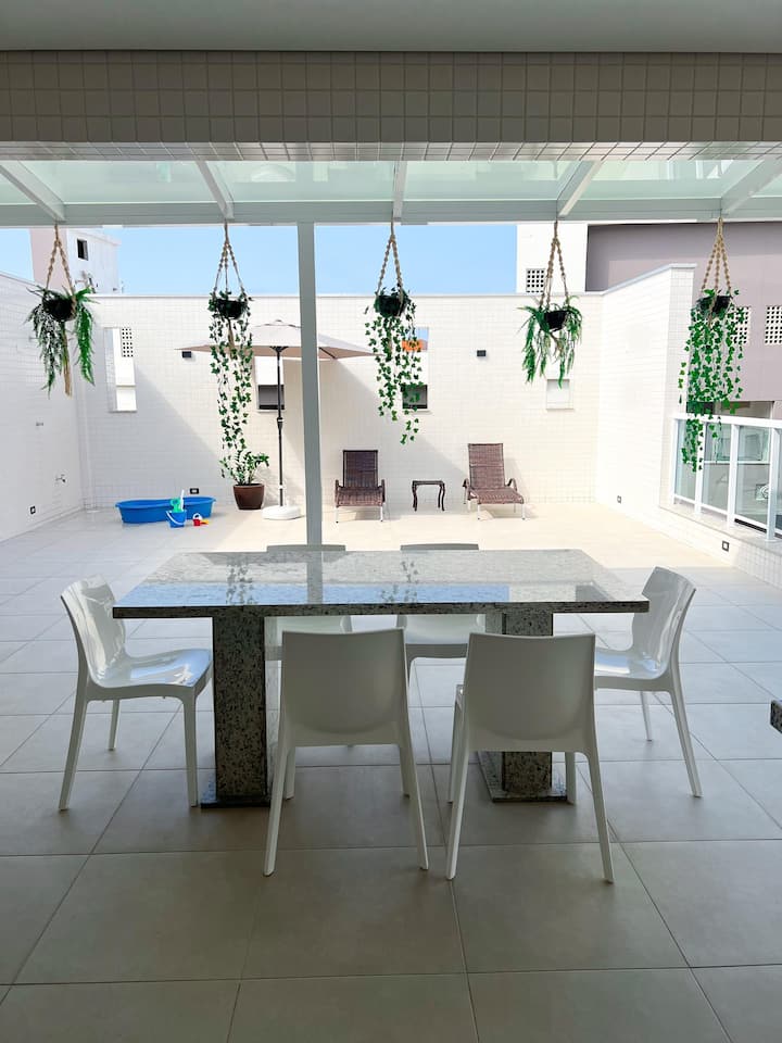 Cobertura Moderna C/ Terraço Gourmet - Aceito Pet - Ubatuba