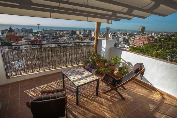 Villa Ana Maria Rooftop Seaview Outdoor-kitchen - Alicante