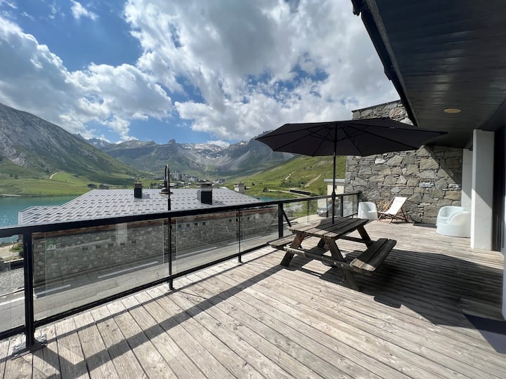 Chalet Spacieux Avec Vue Lac - Tignes