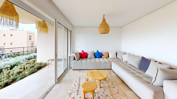 Strandwohnung Mit Ausblick, Terrasse & Pool - Taghazout