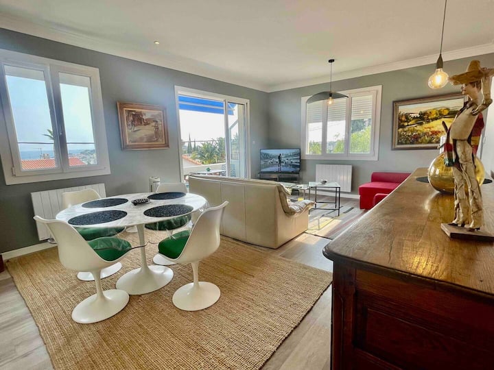 Bandol Appartement Rénové Vue Mer Jardin & Wifi - Bandol