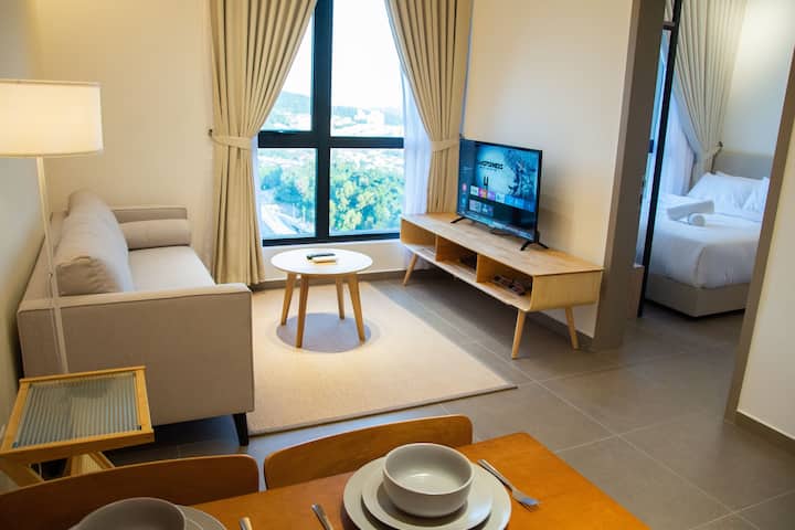 Muji 2bed 5min To 1u&ikea With Skypool@empirecity5 - Petaling Jaya