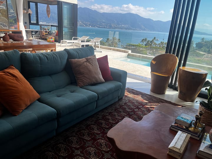 Piscina Aquecida, Jacuzzi E Vista Para O Mar. - Ilhabela