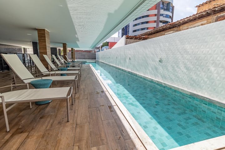 Apto Funcional E Moderno | Piscina | Academia - Maceió