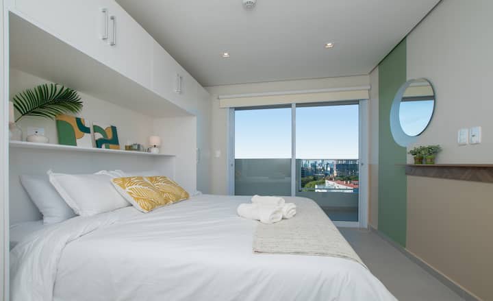 Chic 1br, City Skyline View - 亞松森