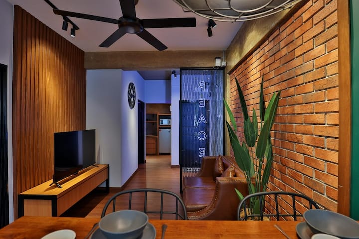 Modern Industrial Design @Melaka 6pax/3br/wifi - Malacca