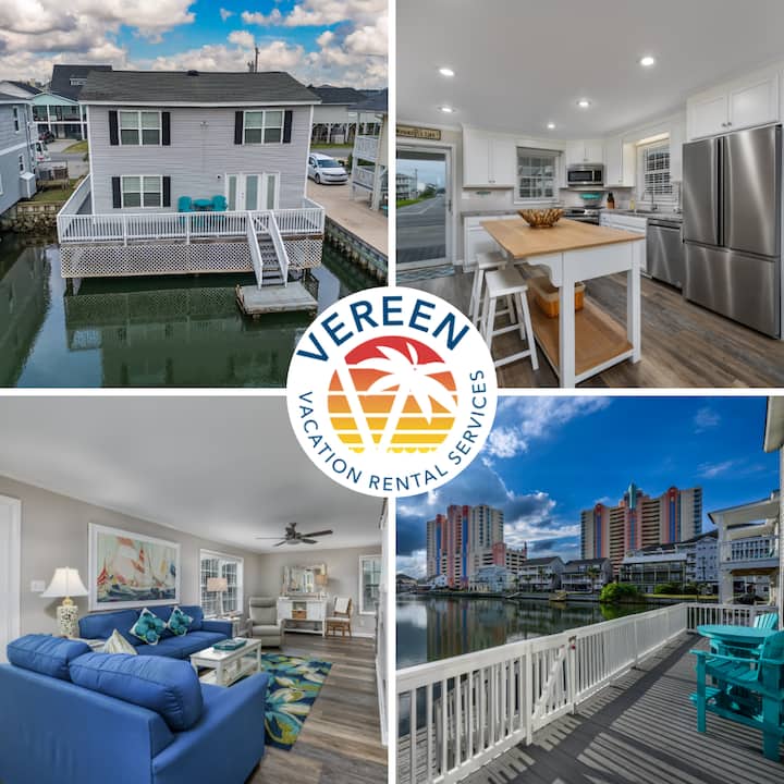 Cherry Grove 4bd Beach Home-waterfront-walk 2 Pier - Cherry Grove Beach, SC