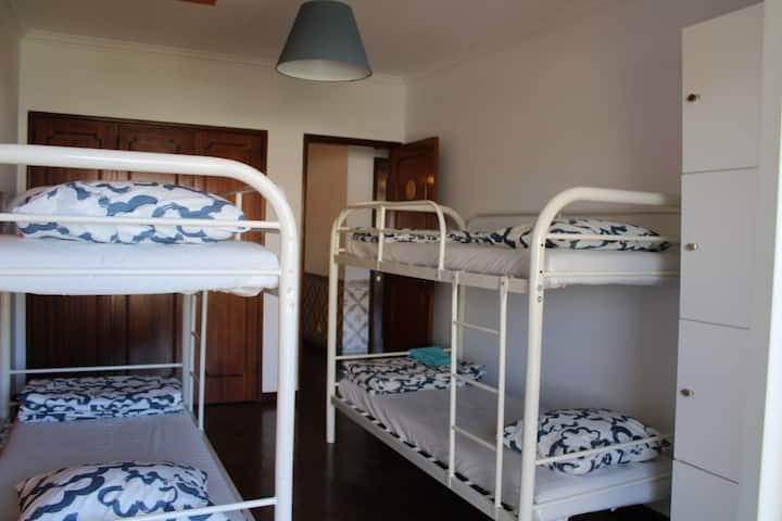 Room (Private) For 6 In Hostel, Carcavelos, Lisbon - Estoril