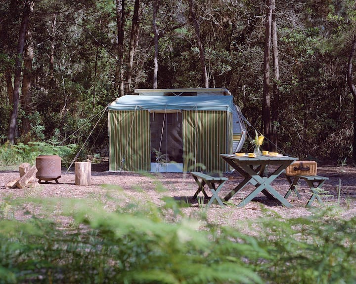 Vintage Songbird Caravan - Crescent Head