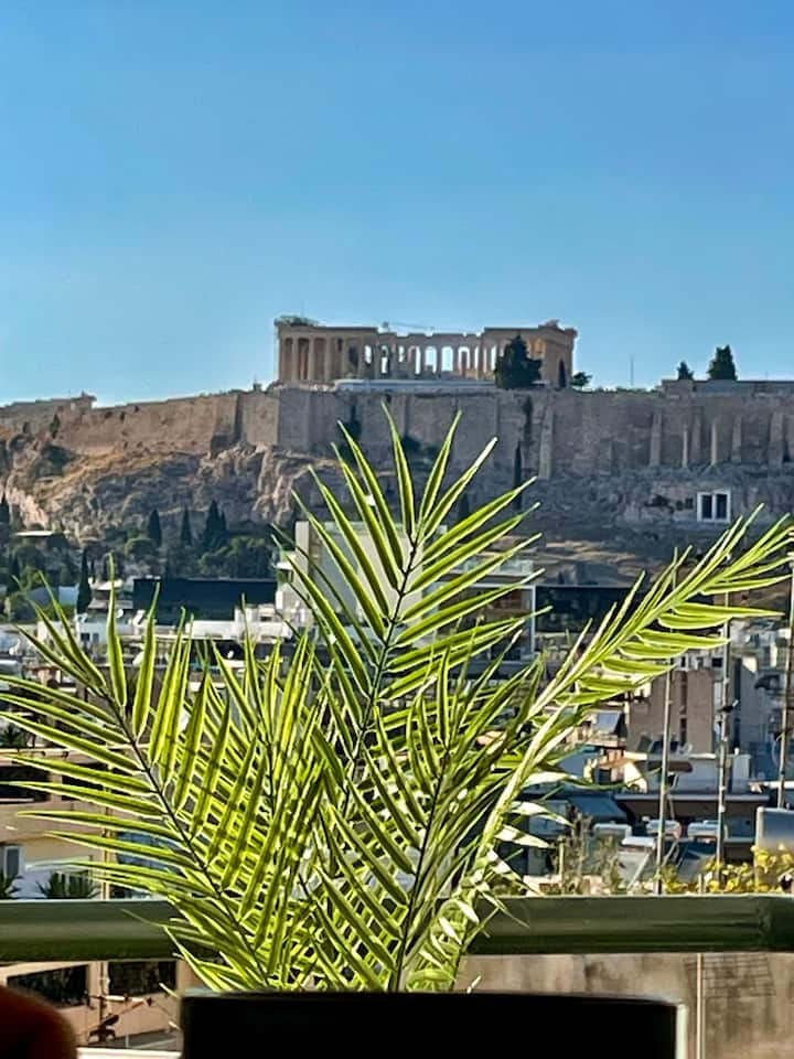 Acropolis Unique View Apartment - 60 Sq.m. Terrace - Atene