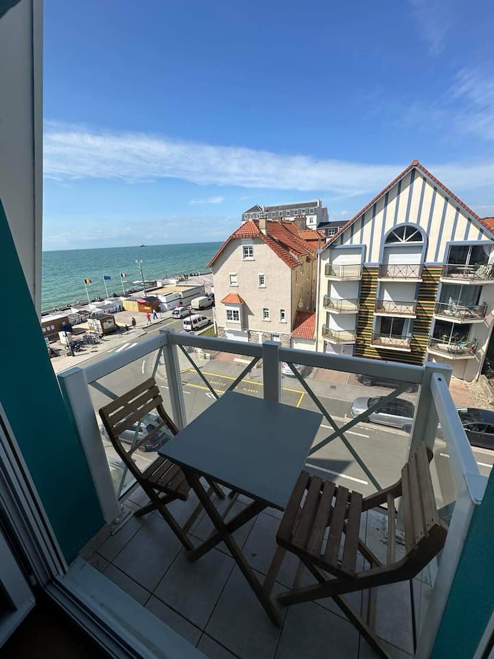 L'écrin Marin : Balcon Face Mer/accès Direct Plage - 維姆勒