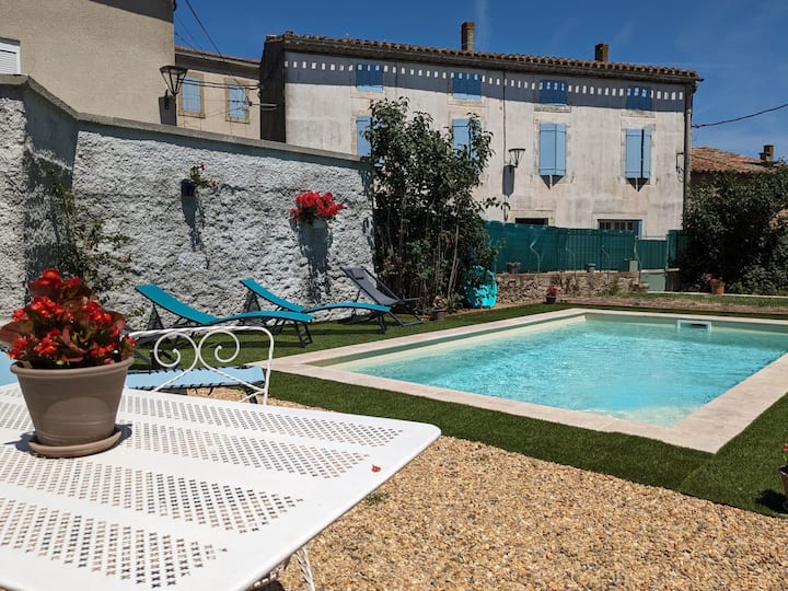Carcassonne Grande Maison Vigneronne (4ch)piscine - Limoux