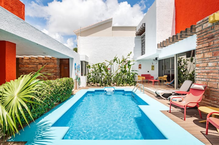 Fun & Relax: Private Pool - 10 Mins To Hotel Zone - Cancún