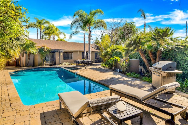 New! Coastal 4bd Home W/ Zen Treehouse, Pool & Spa - Encinitas
