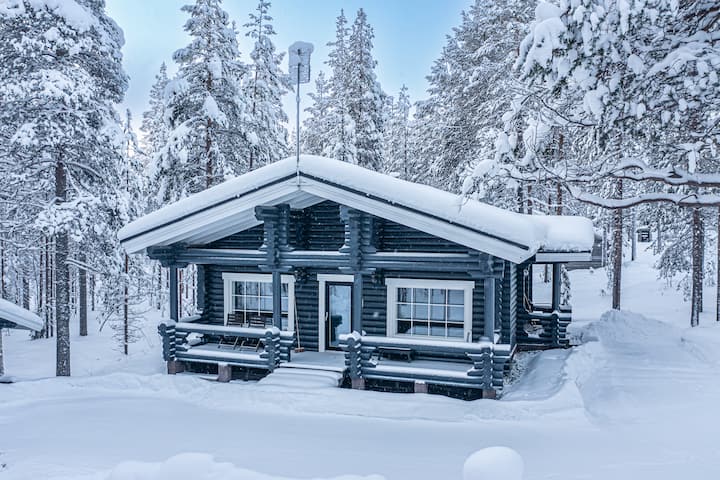 Charming Log Cabin For Six, Near Ski Tracks - Lapland