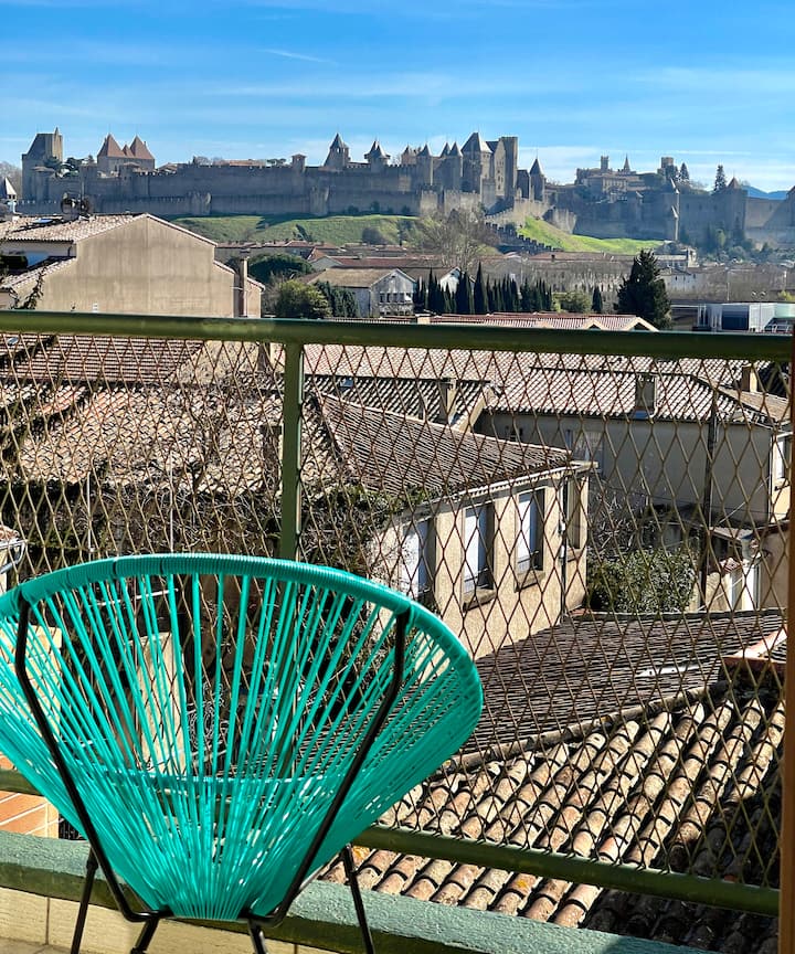 Appart 71m2 - Terrasse - Clim - Parking Privée - Carcassonne