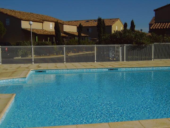 Maison Dans Résidence + Piscine - Vendres Plage