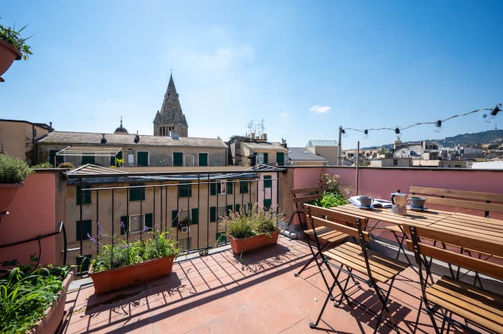 *Sui Tetti Di Genova* - [7 Min Acquario +Terrazza] - Genua