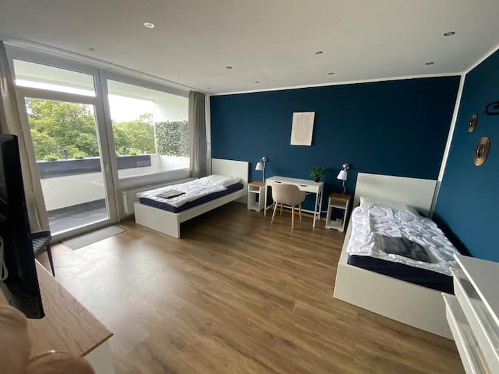 Blaue Lagune | 2,5 Z. Balkon Smarttv Küche Wifi - Moers