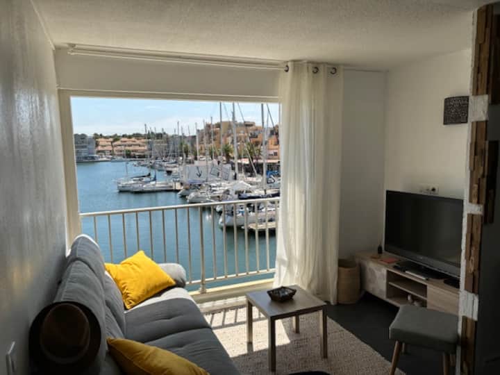 Studio Cabine Vue Port Gruissan - Gruissan