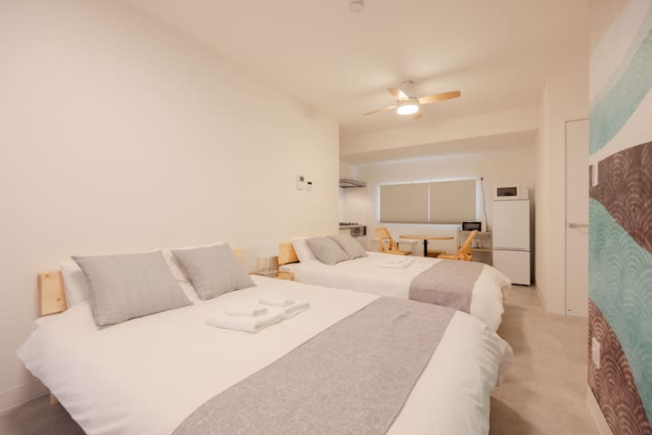 Haneda 12min｜4min Station｜new 1ldk For 7 W/wi-fi - Kawasaki