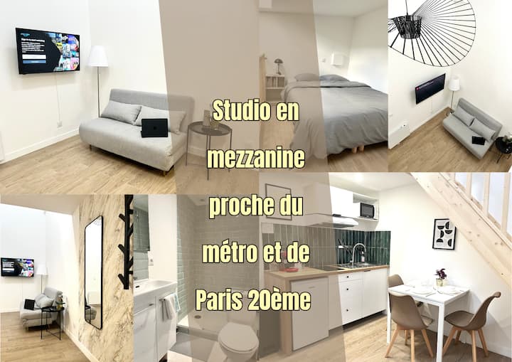 734 Elegant Mezzanine Studio Close To Metro L9 - Vincennes