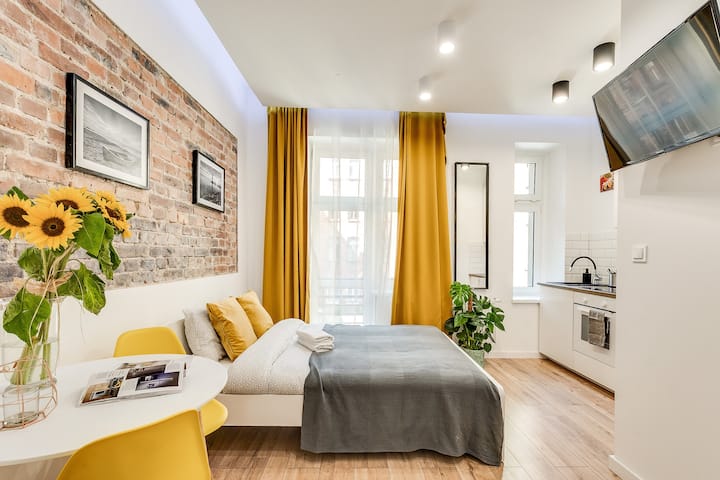 R_pow22_4d Bright Apartment Luux - Katowice