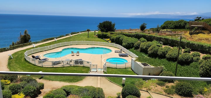 Hermoso Depto. Vista Al Mar 3d2b Wifi - Tv Y Más. - Quintero