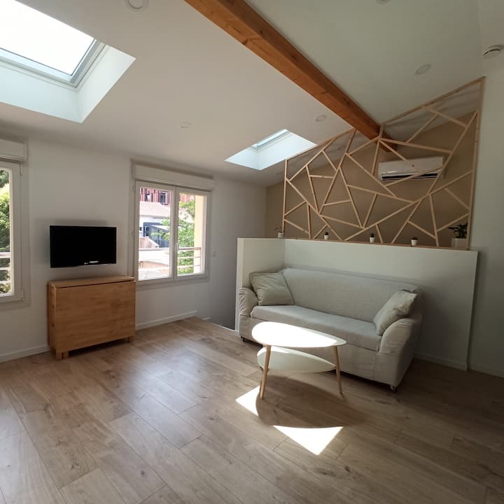 T3 Lumineux, Climatisé, Parking - Cartoucherie - Toulouse