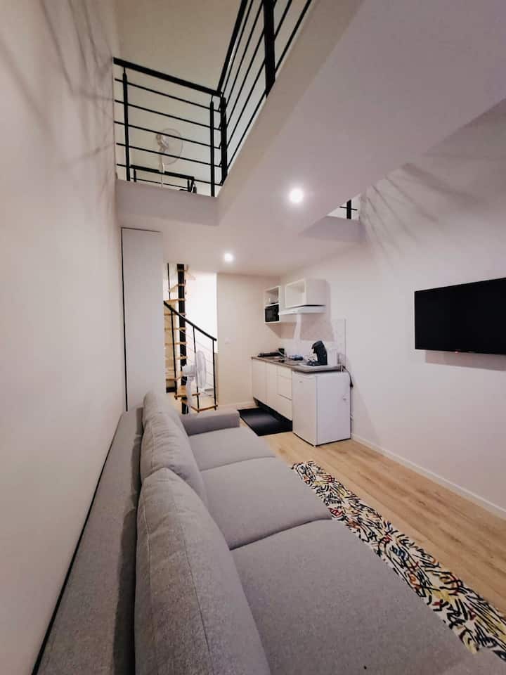 Studio Mezzanine - 3min Aéroport / Métro 14 Paris - Chevilly-Larue