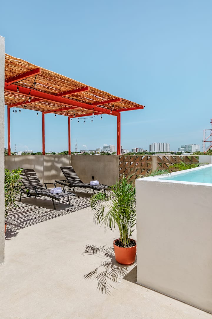 Amazing Loft 1 In Downtown Cancun + Pool. - Cancún