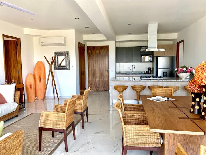 Amazing 2br Apt 2min Walk2beach - Bucerías