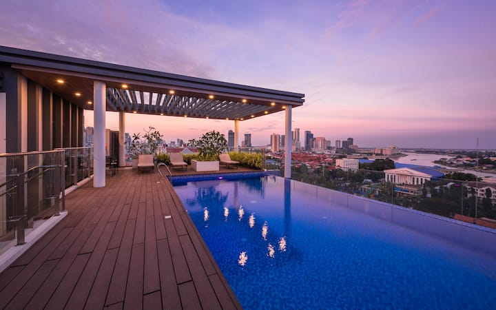 Last Promo In Nov Spacious 2br-phnompenh-gym/pool - 프놈펜